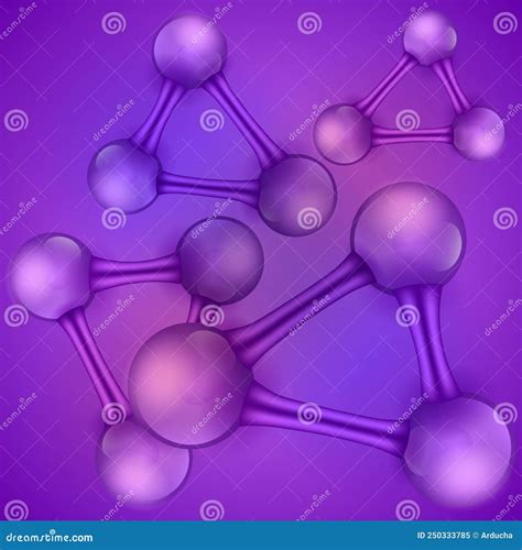 Molecules Pattern D Background Purple Color Art Stock Vector Illustration Of Molecules