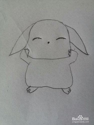 皮卡丘卡通简笔画线稿 简笔画图片大全 普车都