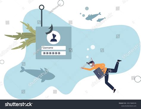 Phishing Stealing Personal Information Fake Login стоковая векторная графика без лицензионных