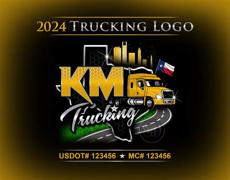 Texas Trucking Logo Trucking Company Logo Logistic Logo State