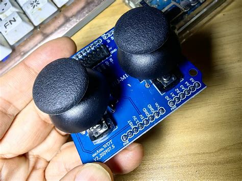 【花雕学编程】arduino动手做（243） Joystick 双路机械臂摇杆扩展板 Ps2 Joystick Two Way