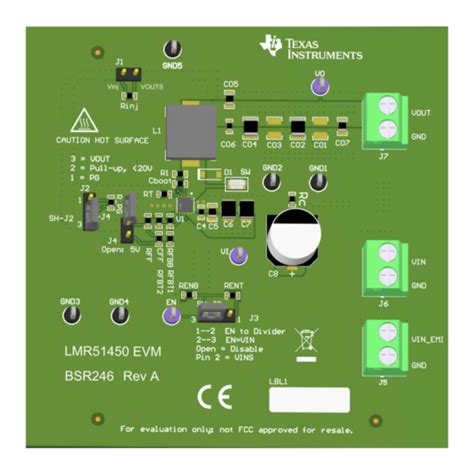 Texas Instruments Lmr51450 Evm User Manual Pdf Download Manualslib