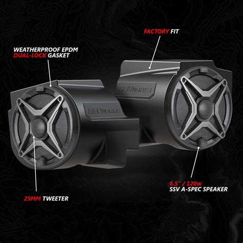 2020 2024 Polaris® Rzr Pro Series Phase 4 A Spec 5 Speaker 800watt Sys Ssv Works