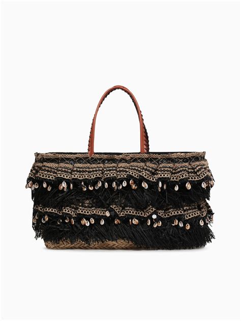 Sea Shells Tote Black Novus Shoes