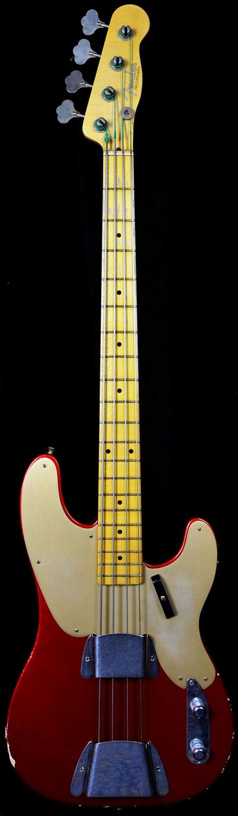 Fender Bass Guitar Red And Yellow