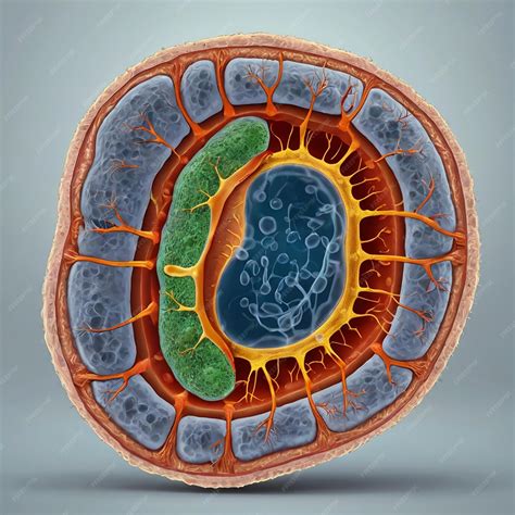 Plant Cell Anatomy Diagram Structure With All Part Nucleus Smooth Rough