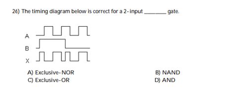 Solved The Timing Diagram Below Is Correct For A Input Chegg