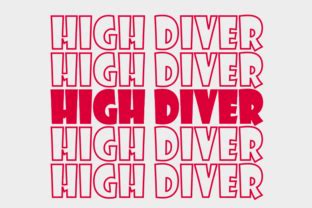 High Diver Svg Cut File Graphic By Walterktaranto Creative Fabrica
