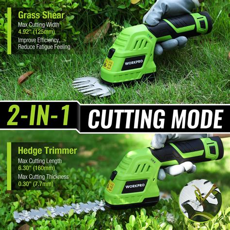 12v Cordless Grass Shear And Shrubbery Trimmer Workpro® Tools