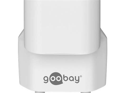 GOOBAY USB C PD Power Delivery Schnellladegerät nano 30 W weiß