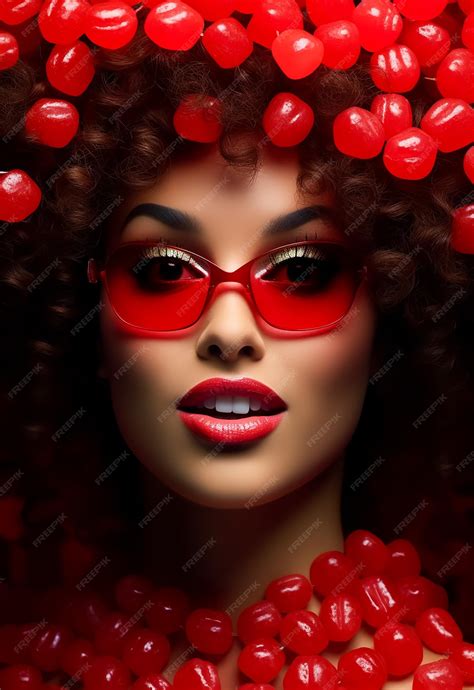 Premium Ai Image Candies Girl Hot Model Face Candy Face