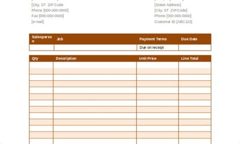 Roofing Invoice Template 10 Free Word Pdf Documents With Regard To
