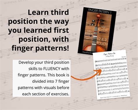 Violin Sheet Music Master Third Position With Finger Patterns Etsy