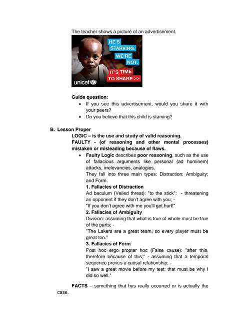 solution faulty logic unsupported facts emotional appeal semi dlp