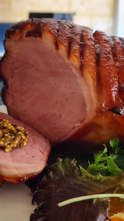 Spiced Apricot Bourbon Glazed Shoulder Ham 🎄 Ham Bourbon Whiskey