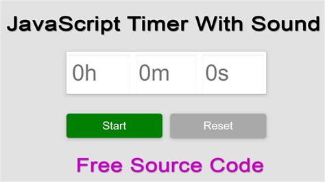 Javascript Projects For Beginners With Source Code Javascript Timer
