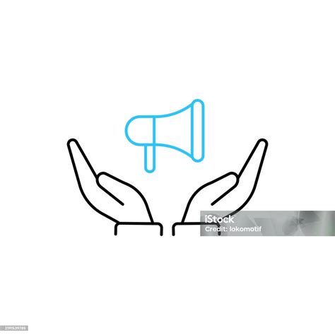 공개 발표 편집 가능한 획이 있는 두 가지 색상의 선 아이콘입니다 아이콘은 웹 디자인 모바일 앱 Ui Ux 및 Gui 디자인에