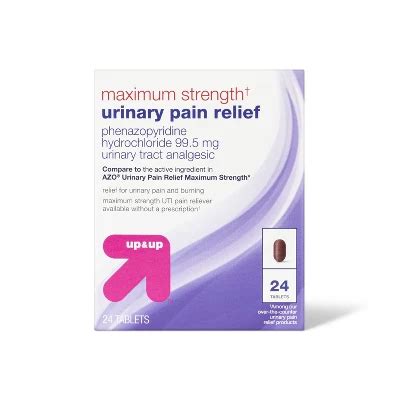 Maximum Strength Urinary Pain Relief And Uti Pain Reliever 24ct Up