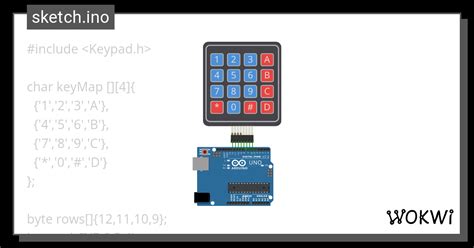 Keypad Basic Read Wokwi Esp32 Stm32 Arduino Simulator