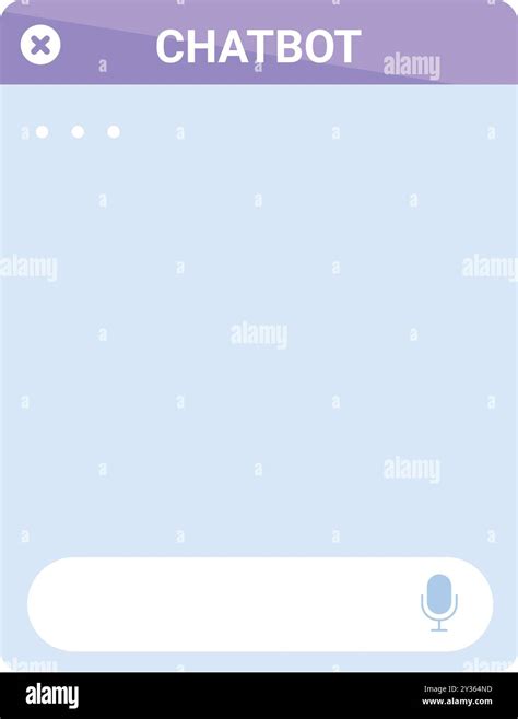 Blank Chatbot Window Displaying Chat History And An Input Bar With Microphone Button For Voice