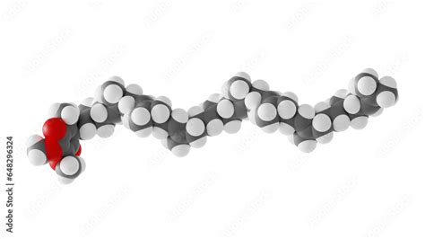 Coenzyme Q10 Molecule Ubiquinone Molecular Structure Isolated 3d Model Van Der Waals Stock