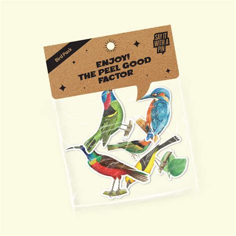 Bird Nerd Sticker Pack Say It With A Pin