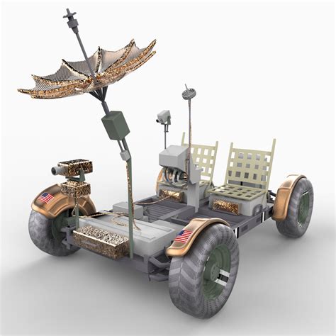 3d Explore Apollo Moon Saturn Rocket Model