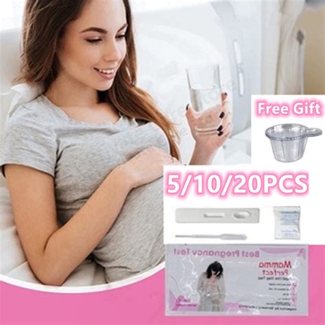 Pcs Hcg Urine Early Preg Ultra Early Pregnancy Midstream Test Strip Kit Easy ONE STEP URINE