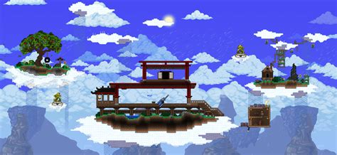 Wip Japanese Floating Islands Rterraria