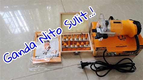 Ingco Palm Router And Ingco Router Bits Youtube