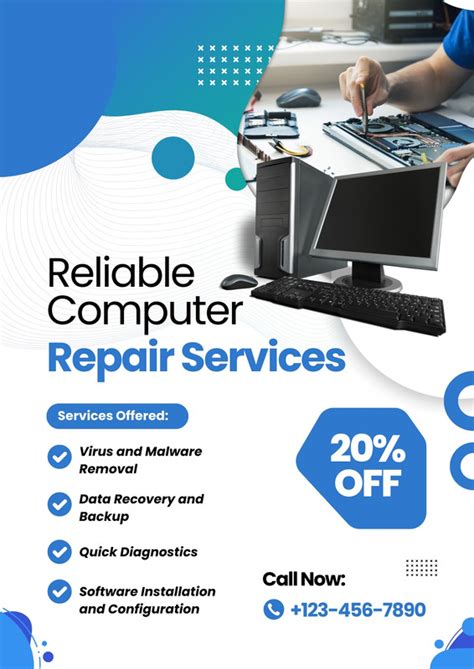 Free Customizable Computer Flyer Templates To Print Canva