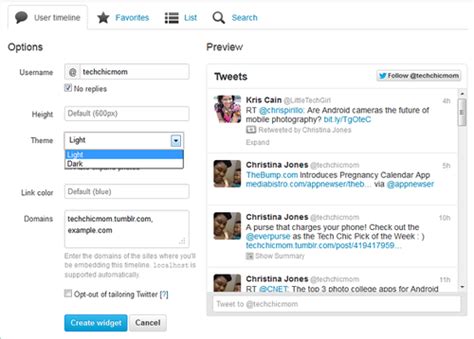 How To Embed Your Twitter Timeline Into Your Tech Chic Mom