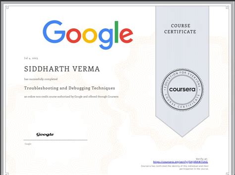 Siddharth Verma On Linkedin Im Happy To Share That Ive Obtained A