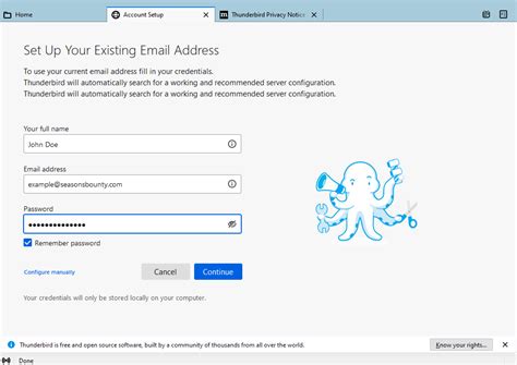 Thunderbird Setup For Fasthosts Mailboxes Learn With Seasonsbounty
