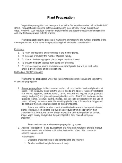 Plant Propagation Methods Pdf