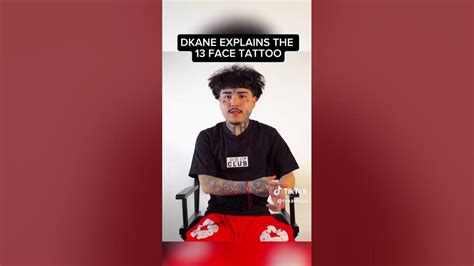 Dkane Explains 13 Face Tattoo Youtube