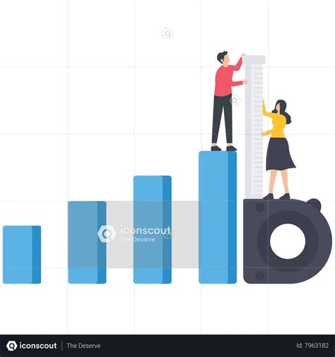 Best Businessman And Woman Help Using Measuring Tape To Measure Bar