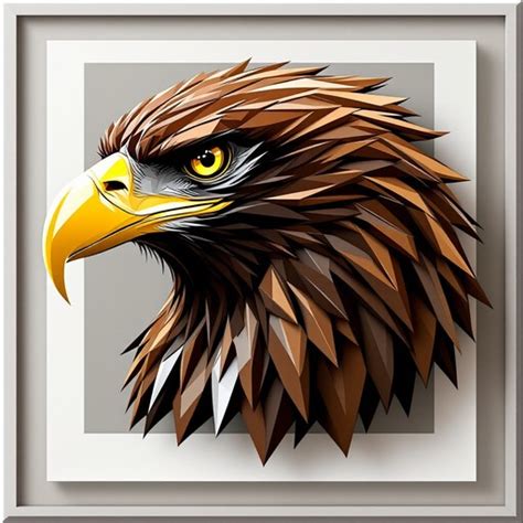 Free Geometric Eagle Portrait Image Eagle Geometric 3d Download