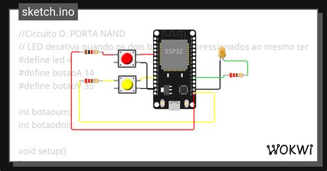 Circuito D Nand Wokwi Esp32 Stm32 Arduino Simulator