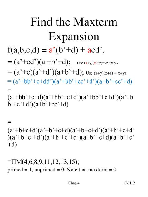lecture 4 minterm and maxterm ppt download