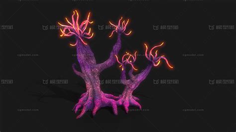 幻想海洋植物 外星生物模型 树木模型库 3ds Maxmax模型下载 Cg模型网