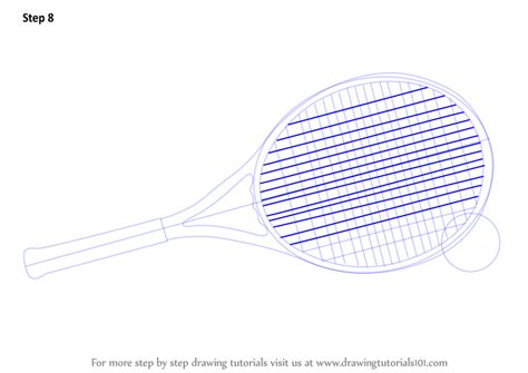 How To Draw Tennis Racket And Ball Other Sports Step By Step