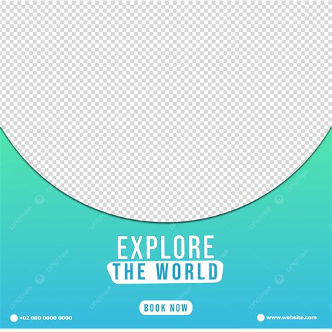 녹색과 파란색의 액자가 있는 현대적인 소셜 미디어 포스트 디자인 벡터 템플릿 Psd 다운로드 디자인 자료 다운로드