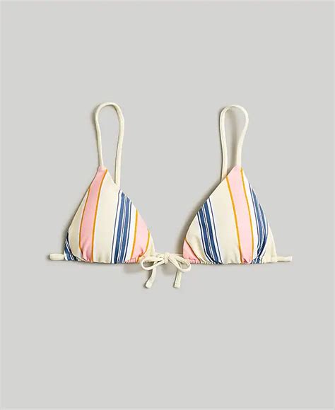 Madewell X Ookioh Ipanema Bikini Top In Cabana Stripe Madewell