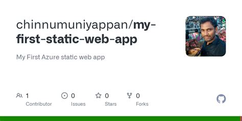 GitHub Chinnumuniyappan My First Static Web App My First Azure Static Web App