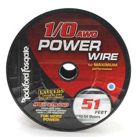 Rockford Fosgate 10 Awg 100 Oxygen Free Copper Powerground Wire