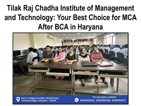PPT Best MBA BBA MCA BCA College In Haryana PowerPoint Presentation ID