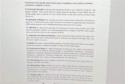 Solved In Exercises 9 20 Identify Which Of These Types Of