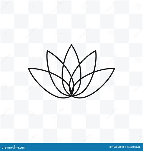 Flower Lotus Icon Vector Illustration Flat Design Stock Illustration