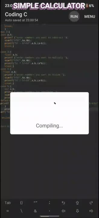 Completed C Programming Project With A Simple Calculator Pooja
